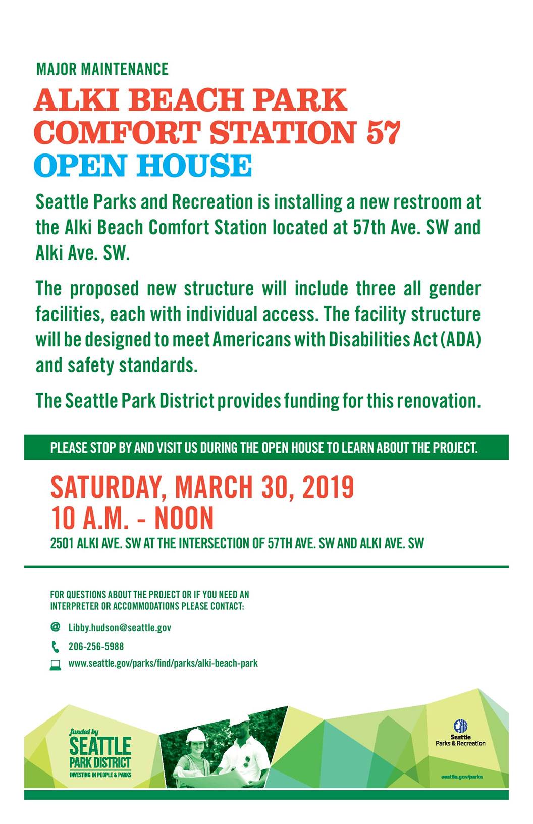 Open house on restroom upgrade on Alki set for March 30 | Westside Seattle
